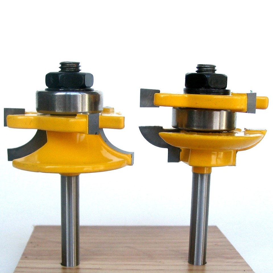 2 pc 1/4" Shank Round Over Rail & Stile Router Bit Set sct-888 | eBay