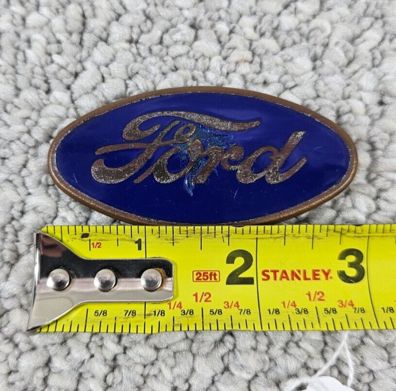 Vintage 1920-1930 Ford Model A Blue Enamel Radiator Badge Emblem ...
