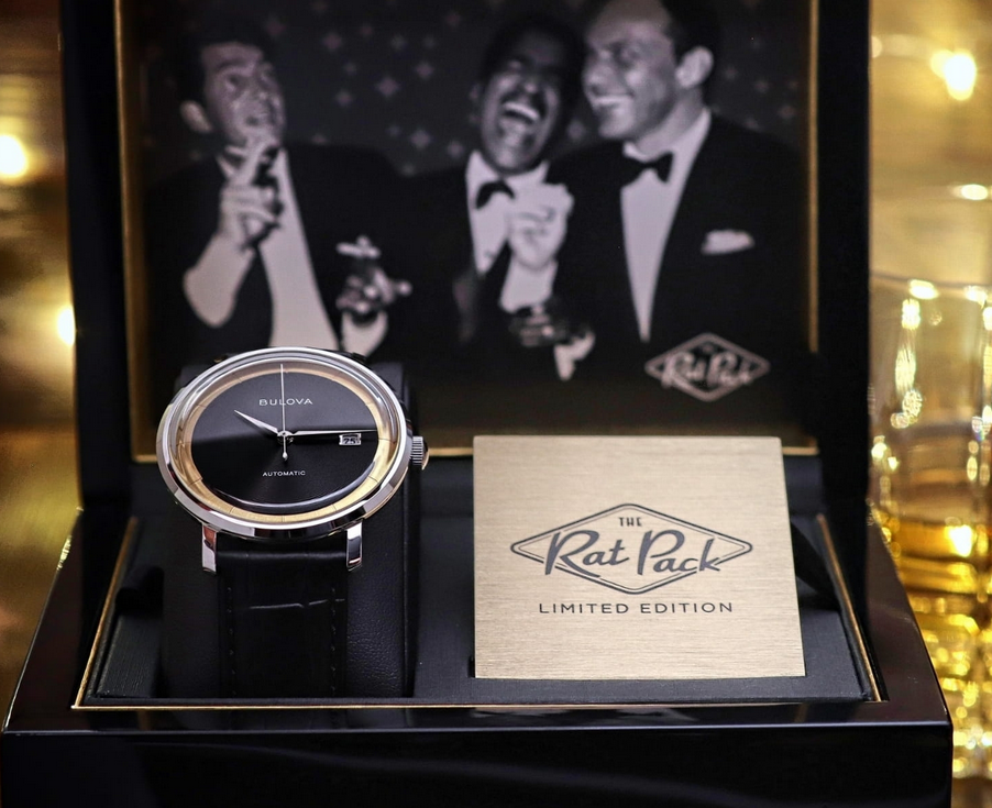 Bulova Frank Sinatra Automatic Rat Pack Limited Black Dial Men's Watch ...