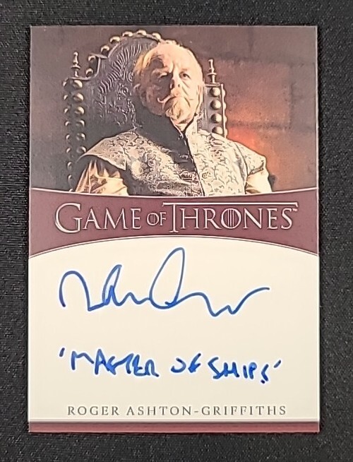 Roger Ashton-Griffiths 2019 HBO Rittenhouse AUTO GAME OF THRONES MACE ...