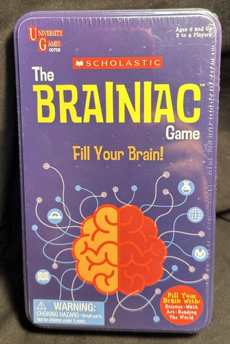 Scholastic The Brainiac Game Fill Your Brain University Games Ages 6 ...