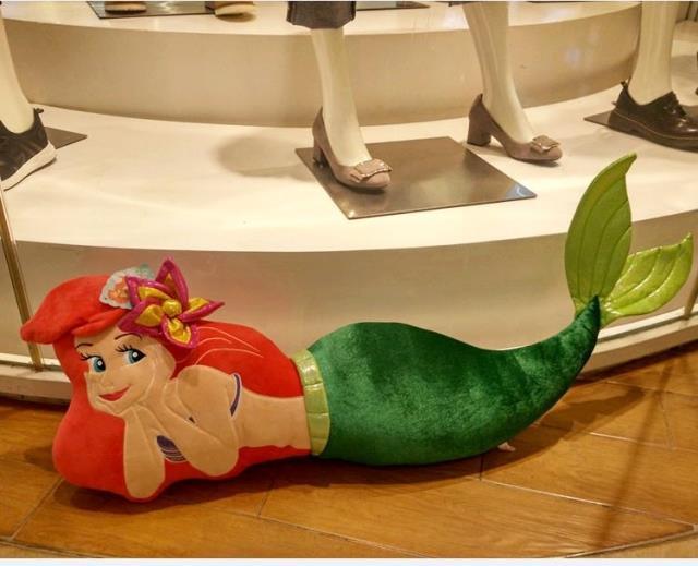 New Large Disney Ariel Little Mermaid Body Huggy Pillow Cushion 110CM ...