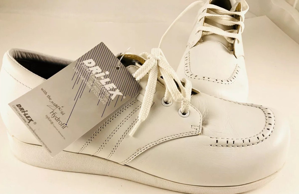 Footwear Catalog Women's Dri-Lex Drew White Nurse Shoes, Size 10 1/2 B ...