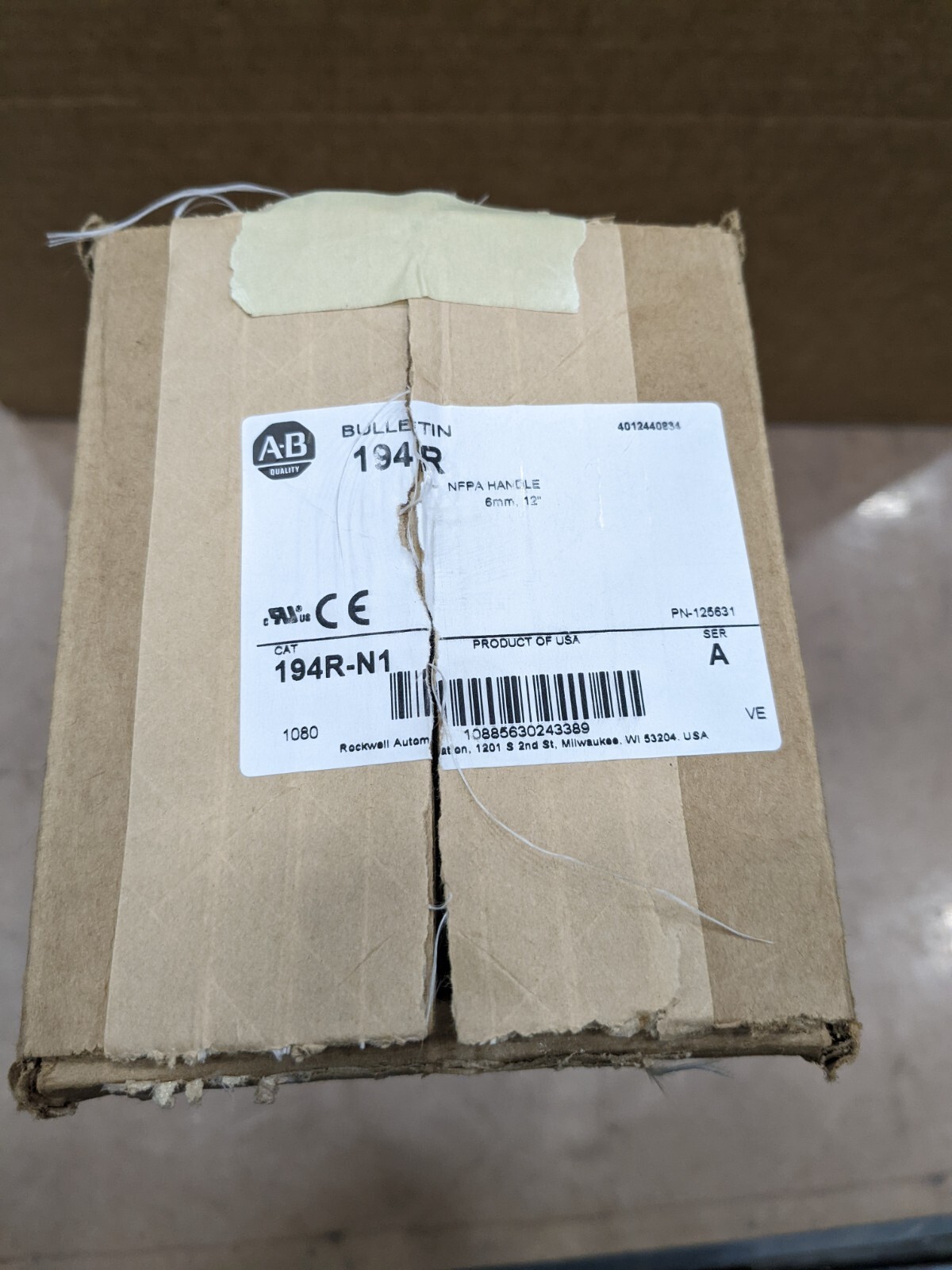 Allen-Bradley 194R-N1 Internal Operator Handle, 12" Shaft | eBay