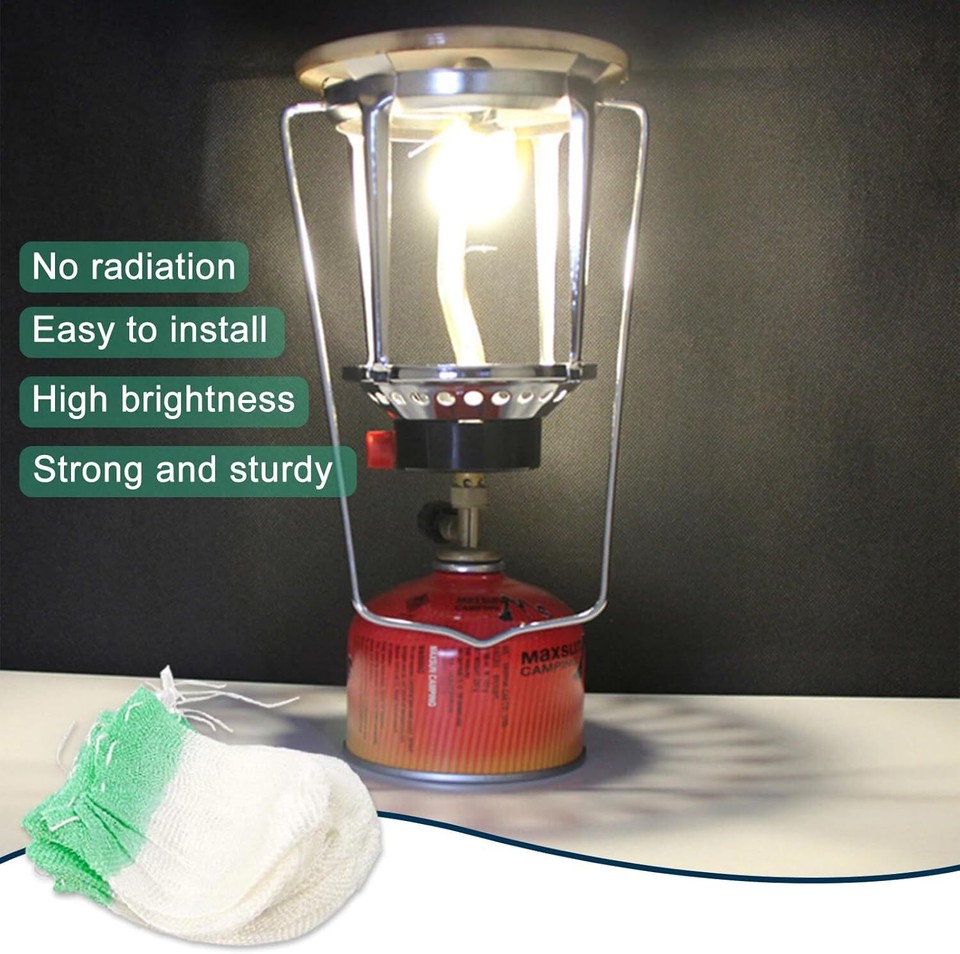 10 or 20Pc Lantern Mantles Propane for Gas Lantern Propane Light Mantle ...