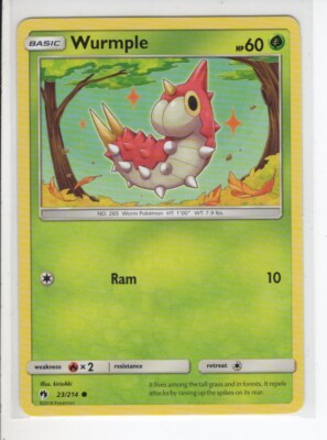 WURMPLE LOST THUNDER SET POKEMON CARD 23/214 VG | eBay