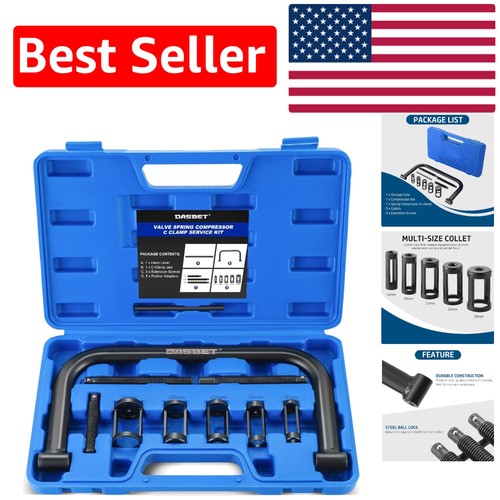 Valve Spring Removal Tool Set for ATV & Car Engines - 10 Piece Blue Kit ...