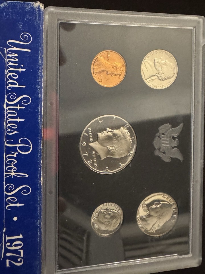 1968-S Proof Set 40% silver US Mint Original Government Packaging Box ...