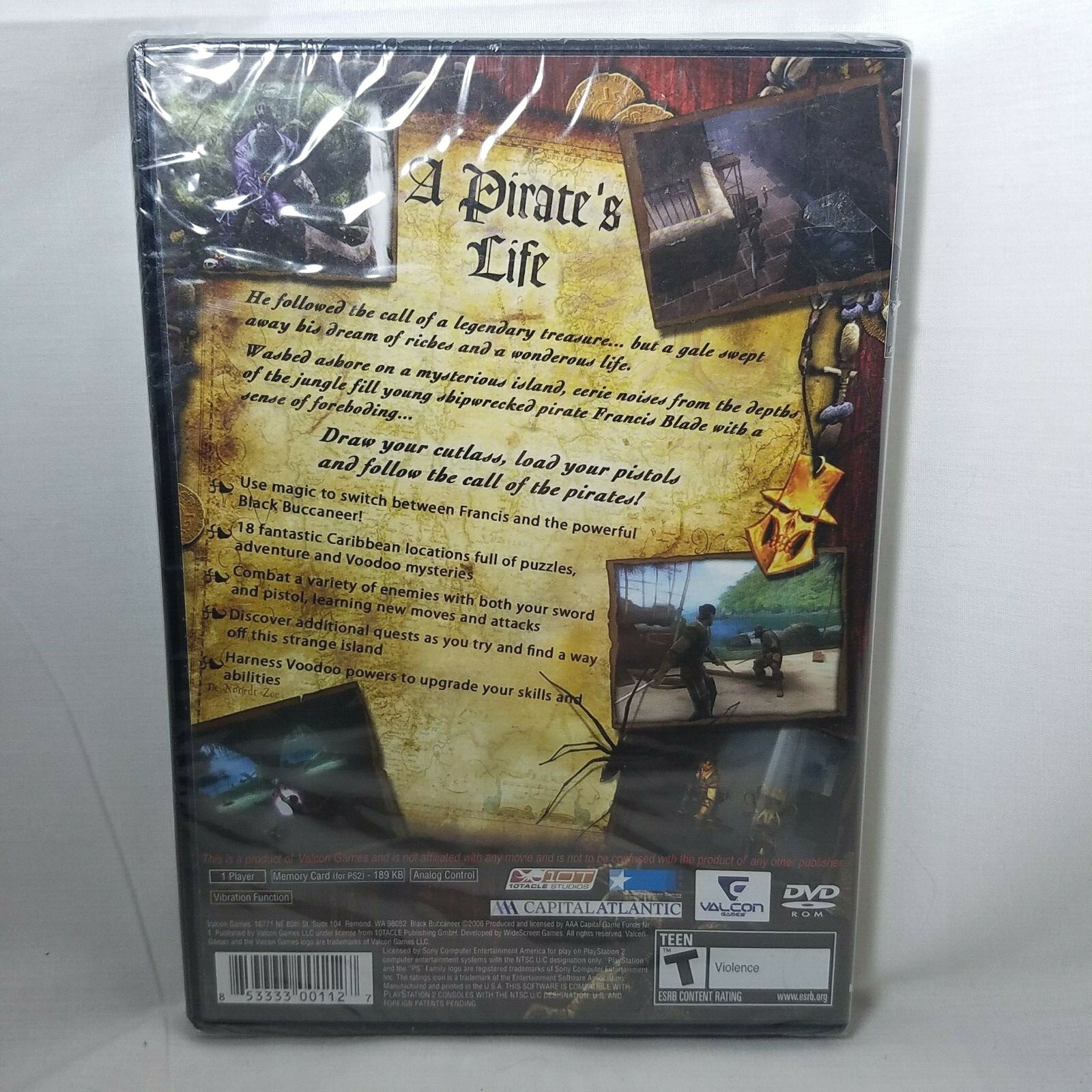 Ps2 Pirates: Legend of the Black Buccaneer Unopened Video Game Factory ...