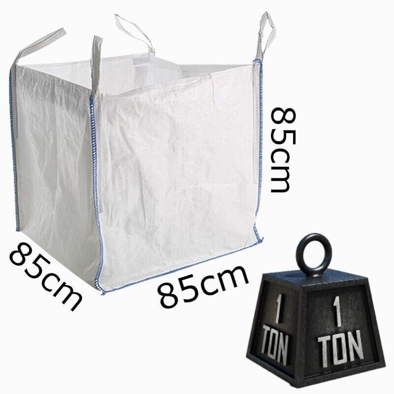 One Ton Bulk Bag Builders Sack Large Rubble Heavy Duty Dumpy Bag (2 ...