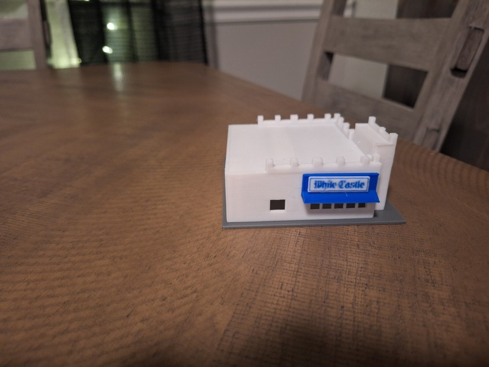 N Scale White Castle Model Building Fast Food Restaurant 3D Printed | eBay