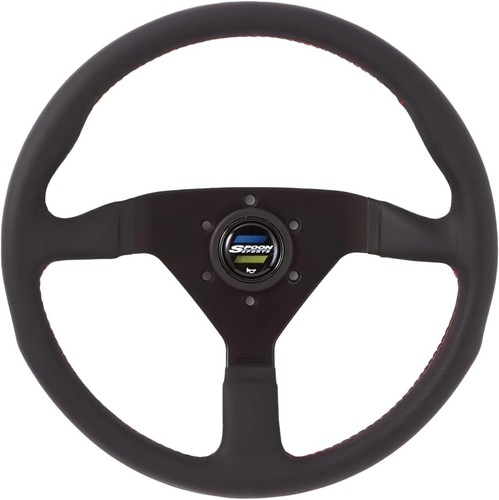 SPOON SPORTS MOMO Leather Steering Wheel for HONDA Universal fit ALL ...