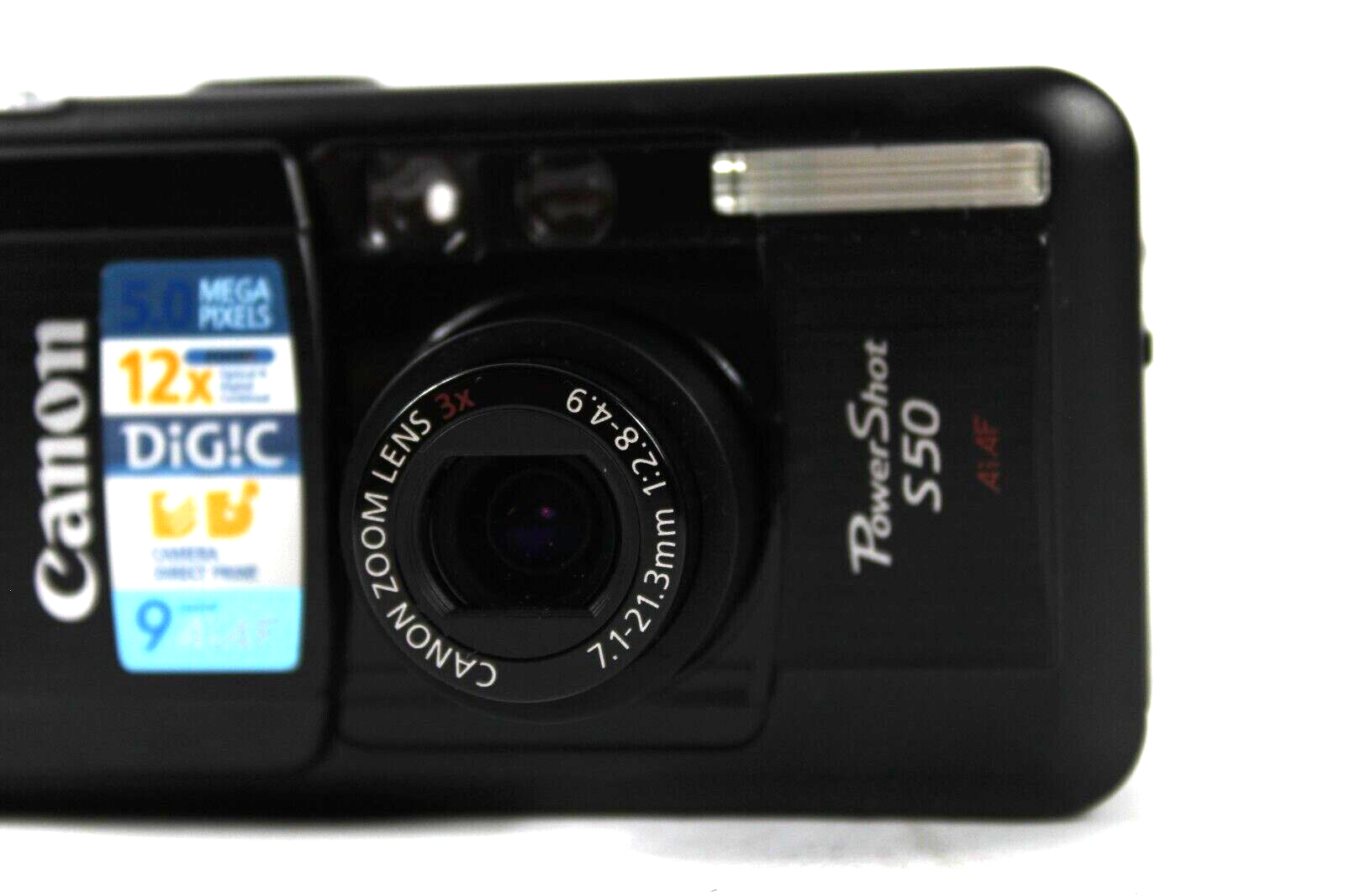 Canon PowerShot S50 5.0MP Digital Camera - Black for sale online | eBay