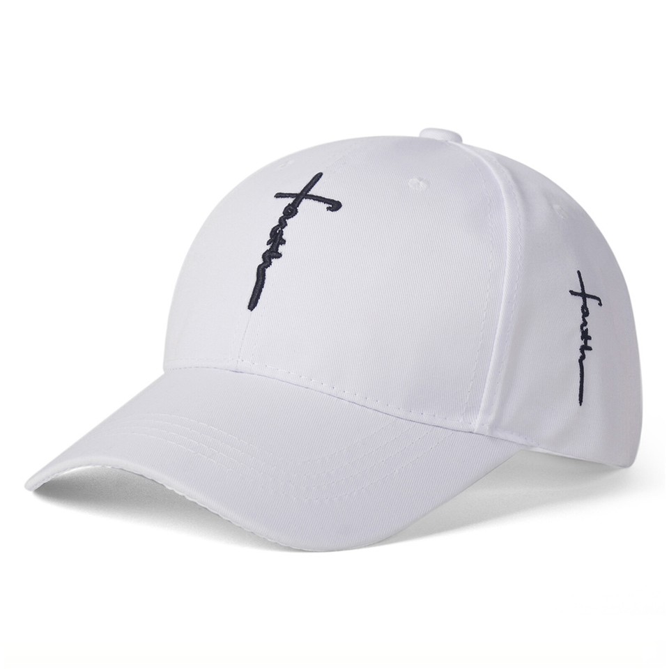 Faith Cross Embroidered Christian Baseball Cap, Adjustable Hat,Jesus ...