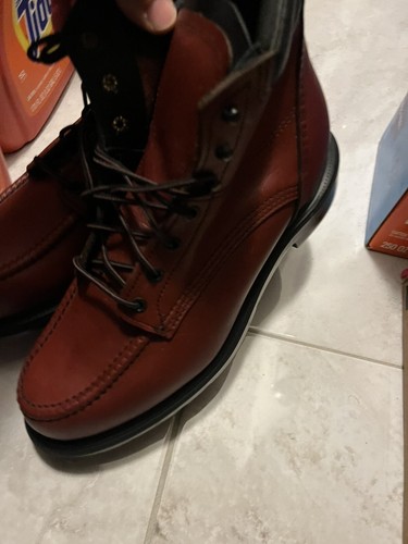 NEW RED WING BOOTS SUPERSOLE RED MOC TOE 202 BOOT MENS SIZE 10 DURABLE ...