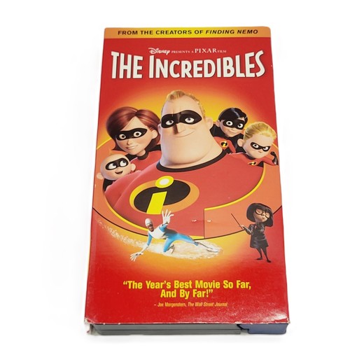 The Incredibles VHS Tape Disney Pixar Animated Movie 2005 Release ...
