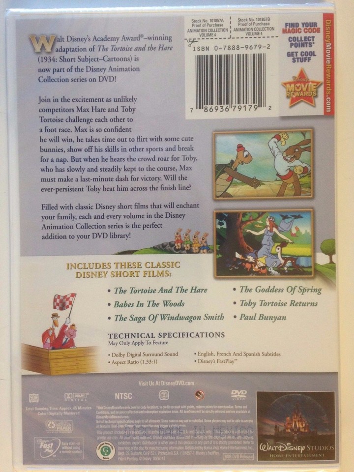 Disney Animation Collection Vol. 4: The Tortoise And The Hare (DVD ...