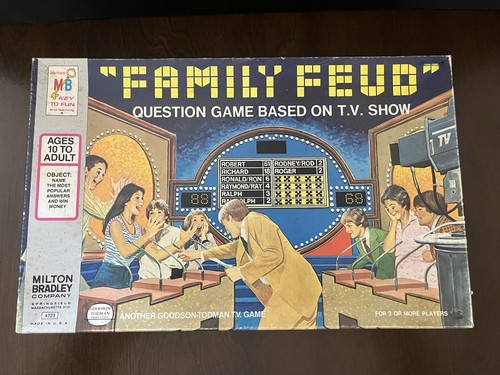 Vintage Family Feud TV Show Board Game 1st Edition 1977 Milton Bradley Complete | eBay
