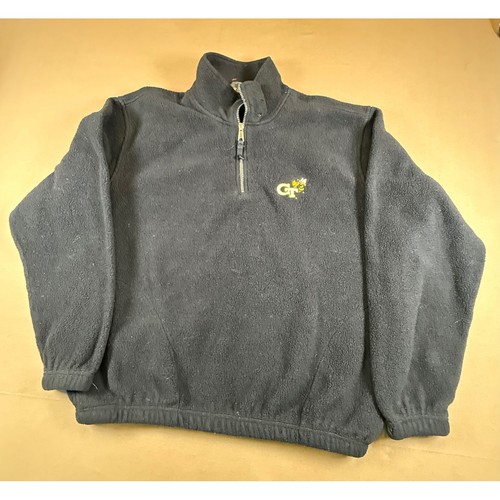 Antigua GT Buzz Georgia Tech Yellow Jackets Fleece Pullover Size L | eBay