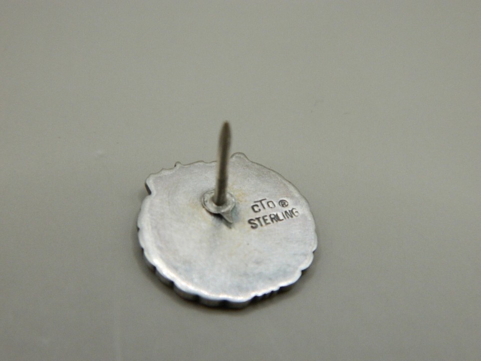 VINTAGE Caterpillar 10 Year Service Pin Sterling Silver Tractor | eBay