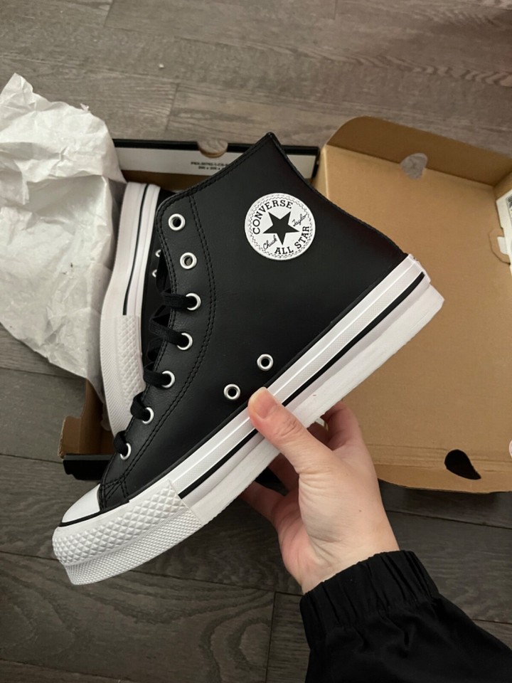 Converse Chuck Taylor All Star Eva Lift Leather NWB GS A02485C | eBay
