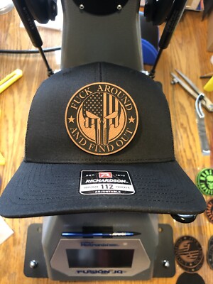 Richardson 112 Baseball Trucker Hat FAFO Black W/Rawhide Patch ...