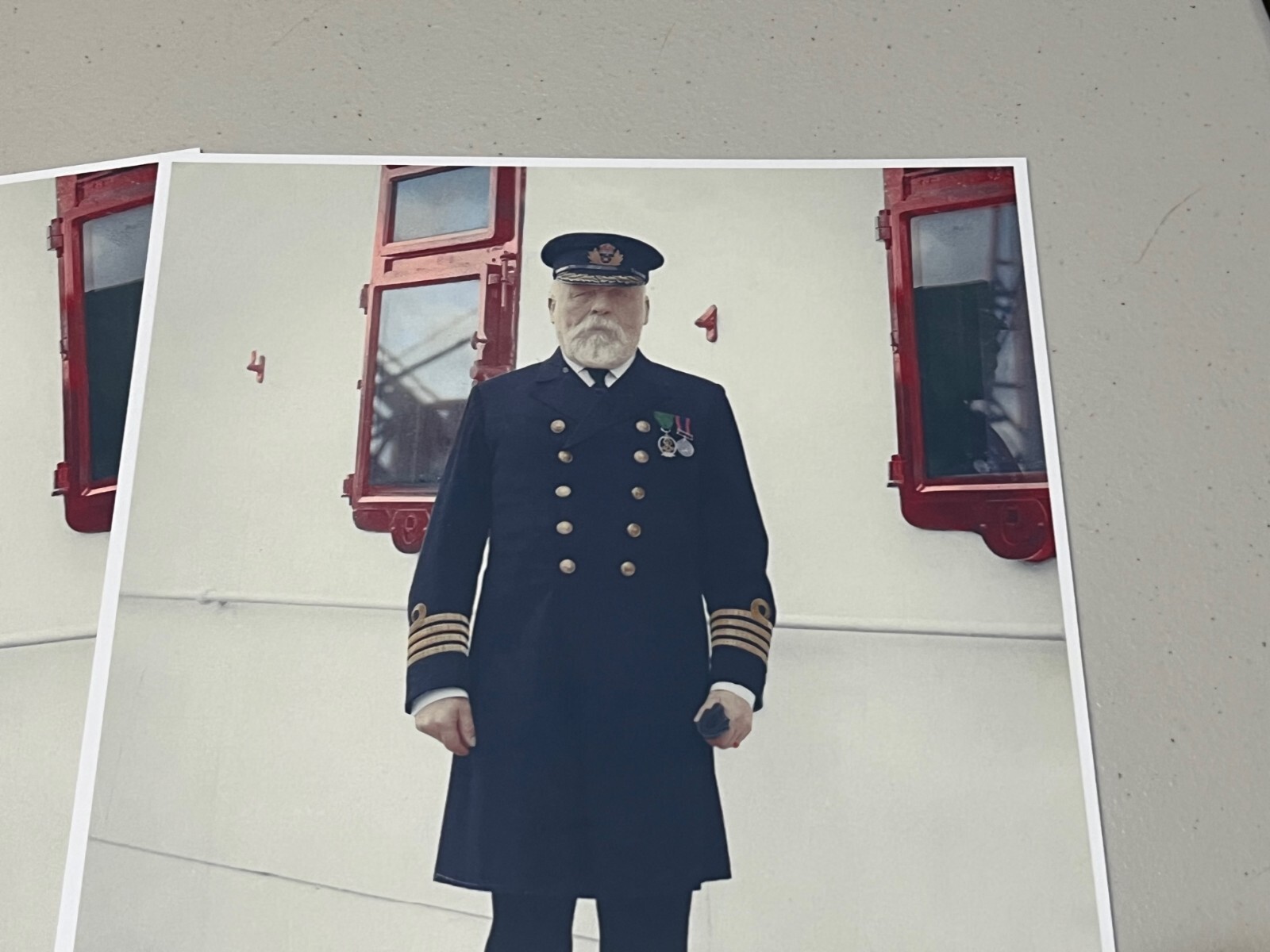 INCREDIBLE COLORIZED IMAGE OF TITANIC CAPTAIN E.J. SMITH, BEAUTIFUL HQ ...