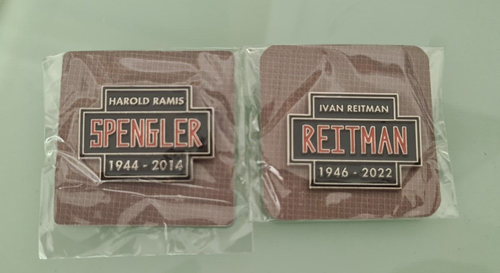 Ghostbusters Harold Ramis SPENGLER / Ivan Reitman Memorial pin Badge UK ...