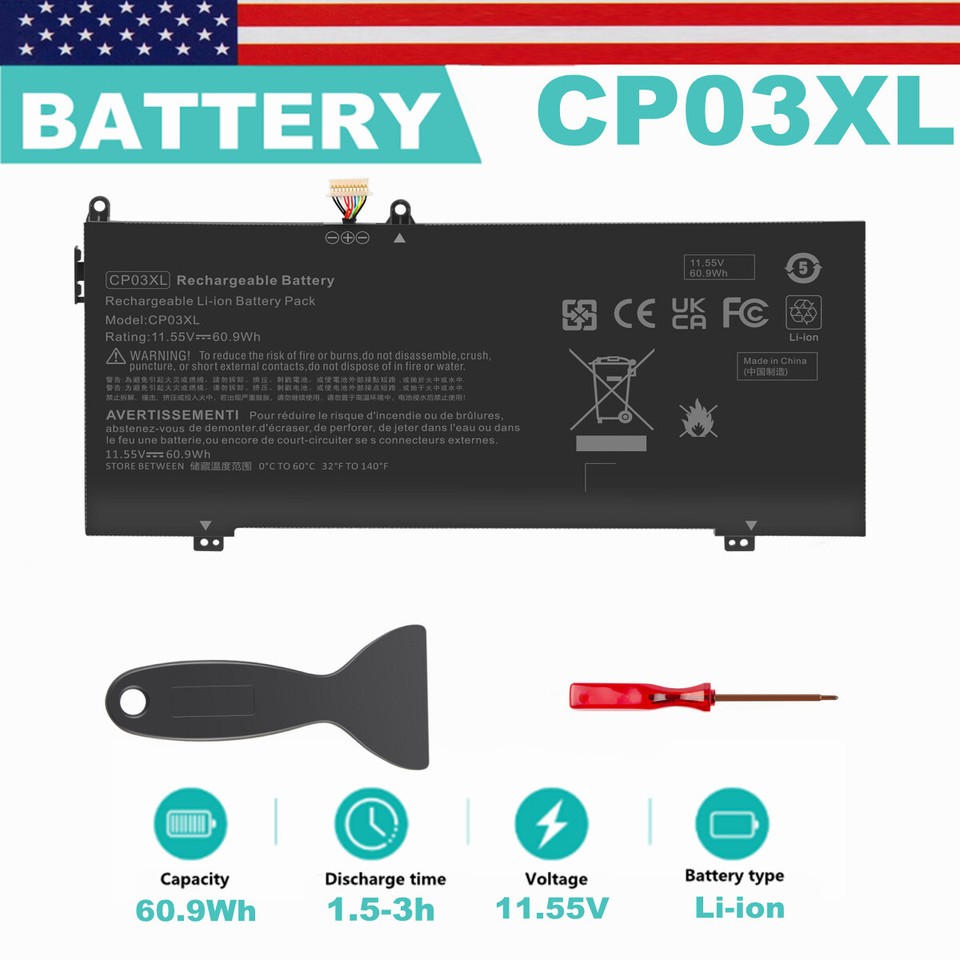 CP03XL Battery for HP Spectre X360 13 X360 13-ae000 13-ae011dx 13 ...