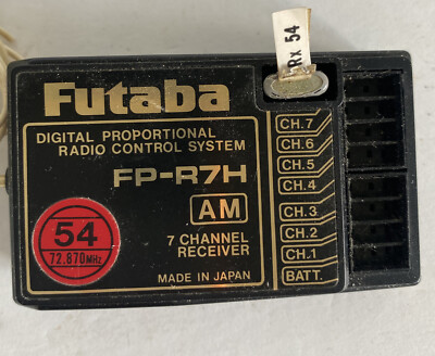 Futaba FP-R7H Digital Proportional 7 Channel 72Mhz Receiver #54 Crystal ...
