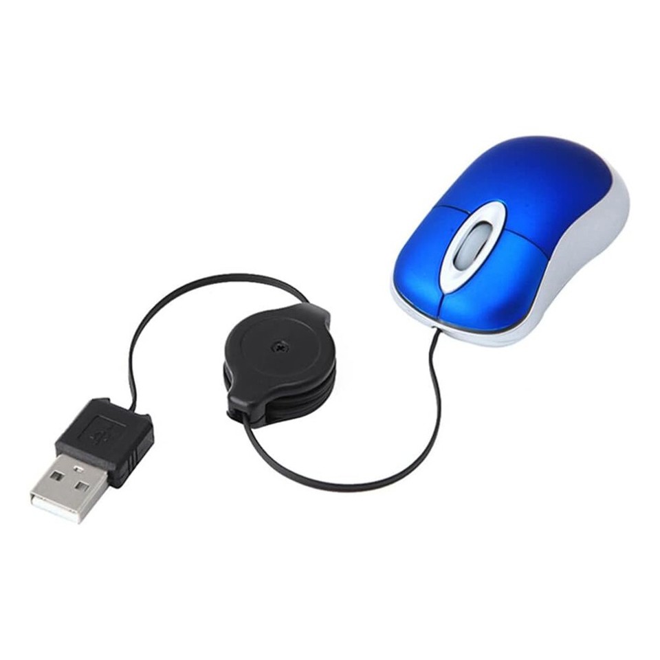 3PCS Wired Mouse Retractable Mouse Corded Mouse Mouse USB Optical ...