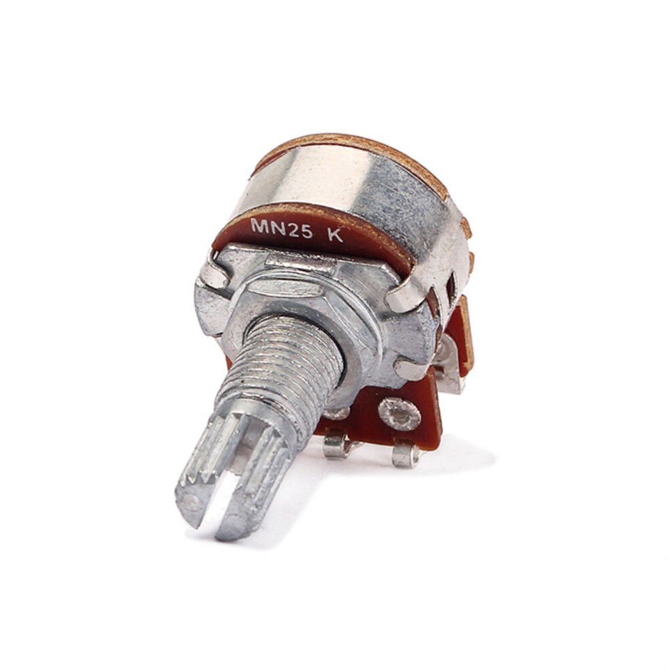 Small Potentiometer Audio Taper Potentiometers Tone Shaft Linear | eBay