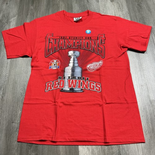 Vintage Detroit Red Wings Stanley Cup Champions 1997 NHL T Shirt Size L ...