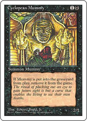 MTG - Magic the Gathering - Fourth Edition (1995) - Cyclopean Mummy | eBay