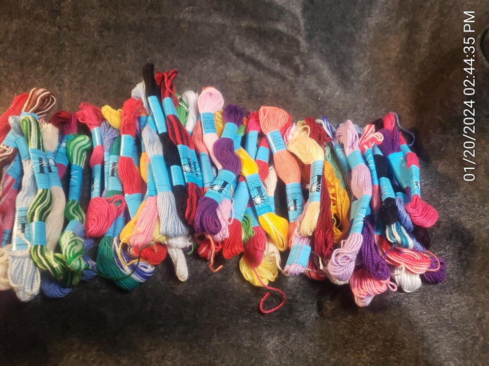 Lot of 125 Prism Craft Cotton Thread Floss 10 Yards Each Assorted ...