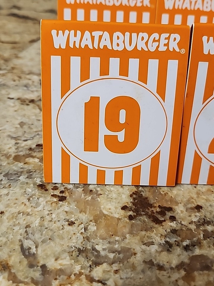 * GENUINE WHATABURGER TABLE TENT MARKER ASSORTED ORDER NUMBERS YOUR ...