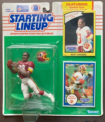 1990 Kenner NFL Starting Lineup - Ricky Sanders - Washington Redskins ...