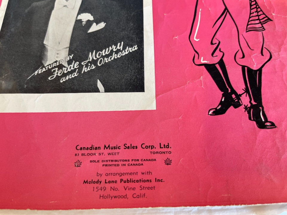 Deep In The Heart Of Texas Sheet Music 1941 June Hershey Don Swander | eBay