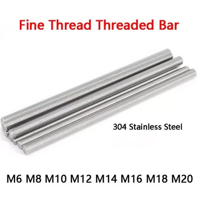 M6 M8 M10 M12 M14 - M20 Fine Thread A2 Stainless Steel Threaded Rod Bar ...