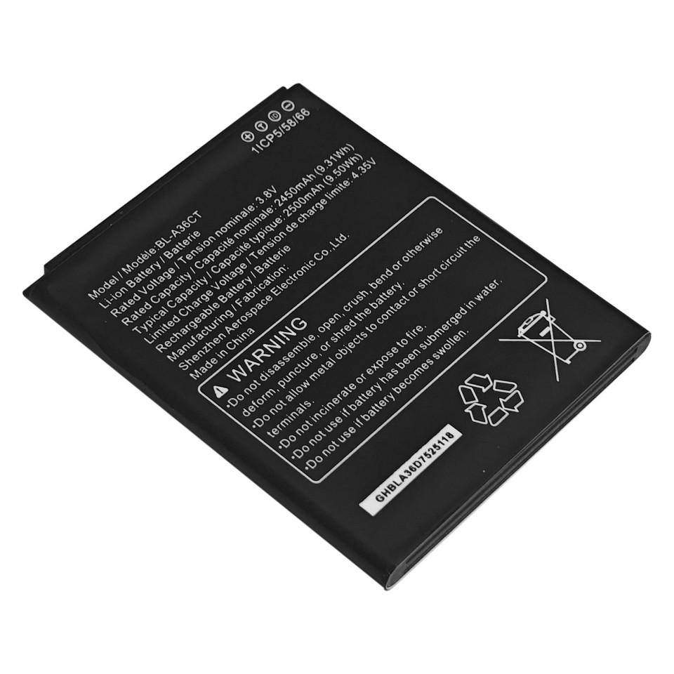 Replacement Phone Battery BL-A36CT for Cricket Debut Smart SL101AE 2450 ...