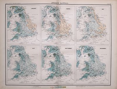 Pre-1900 - 1897 Large Victorian Map