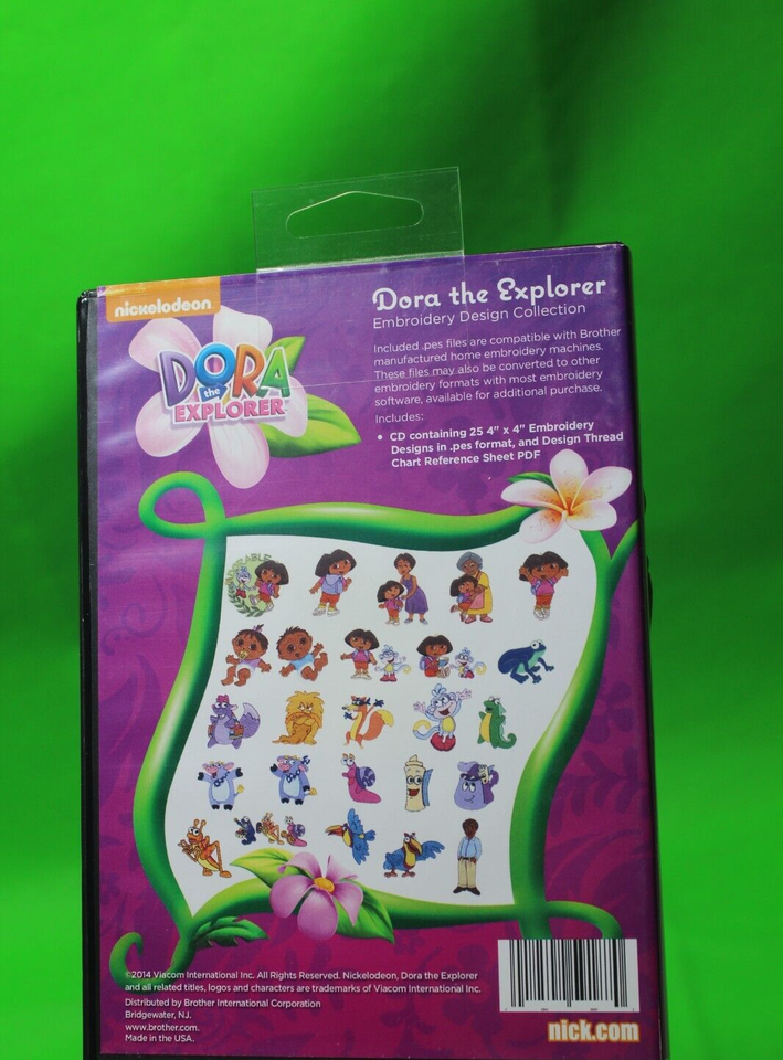 Brother SANICKDE Nickelodeon Dora the Explorer PES Machine Embroidery ...