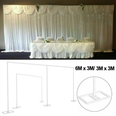 20ft/ 10ft Telescopic Economy Wedding Backdrop Stand Curtain Frame ...
