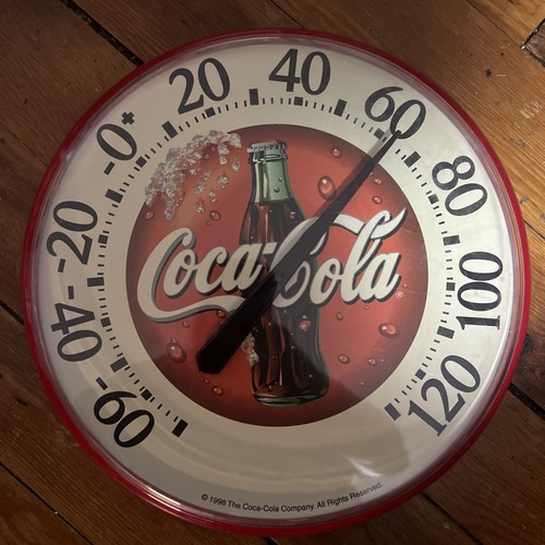 1998 Coca Cola Vintage Outdoor Thermometer | eBay