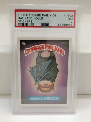 Haunted Hollis Stickers Card 1986 Garbage Pail Kids #180a PSA 7 | eBay