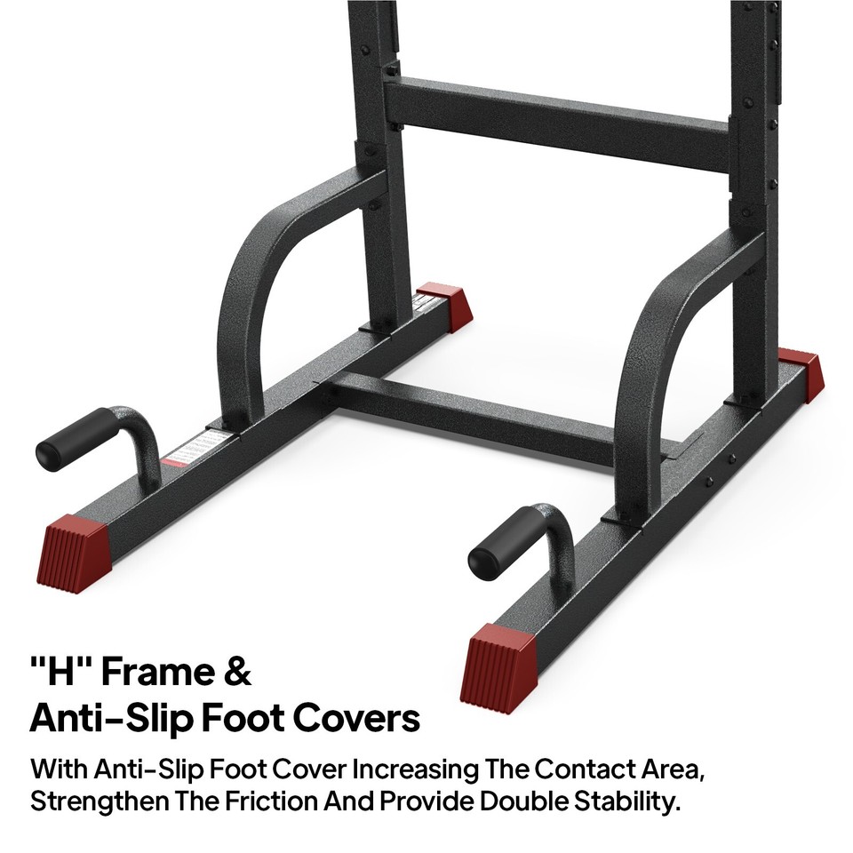 Power Tower Dip Station Adjustable Heavy Duty Pull Up Bar for Home Gym ...