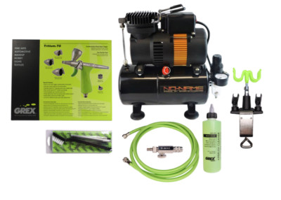 Grex Gravity Feed Tritium Airbrush + Tooty Compressor Combo | eBay