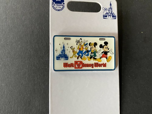 1970s License Plate - WDW - 50th Anniversary Fab 5 Goofy Pluto Disney ...