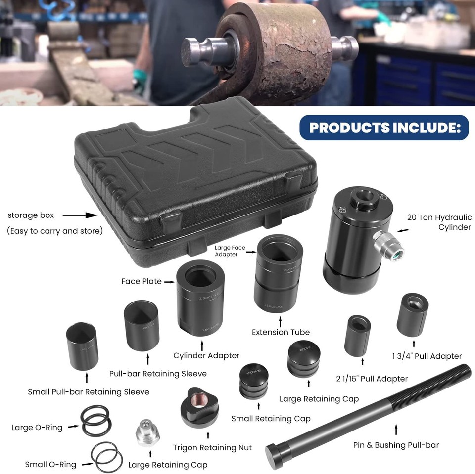 Tool 15000 Leaf Spring & Bushing Service Kit for Trucks and Equipment ...
