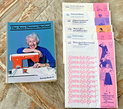 Vintage 1970s Ann Person Sewing Book & 6 Uncut Patterns for Women & Men ...
